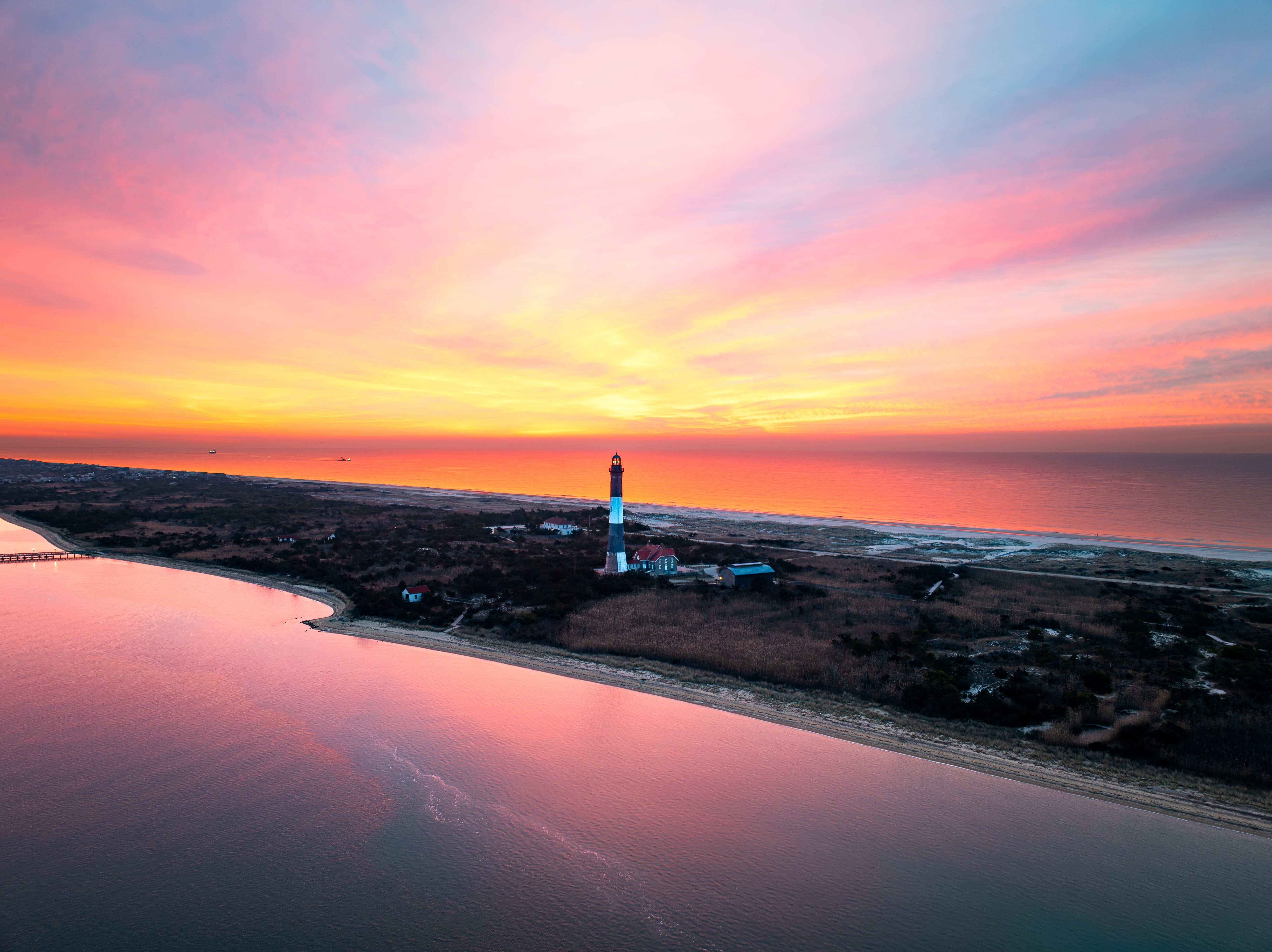 Fire Island Lighthouse Long Island Aerial Art A1 Aerials Llc